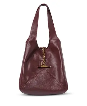 Chloé Balloon Leather Hobo Bag - Grenat