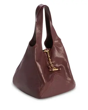 Chloé Balloon Leather Hobo Bag - Grenat