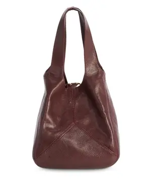Chloé Balloon Leather Hobo Bag - Grenat