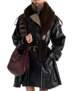 Chloé Balloon Leather Hobo Bag - Grenat