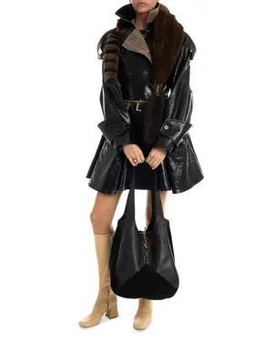 Chloé Balloon Suede Hobo Bag - Black