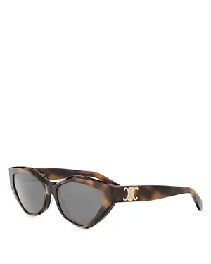 Celine Triomphe Cat Eye Sunglasses - Havana/solid Smoke