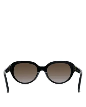 Givenchy 4g Round Sunglasses 53mm - Black/gradient