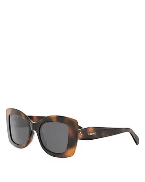 Celine Geometric Sunglasses 52mm - Havana/solid Smoke