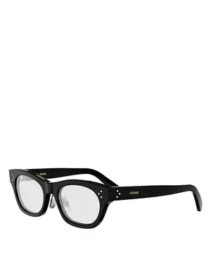 Celine 3 Dots Cat Eye Eyeglasses, 51mm