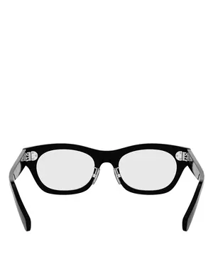 Celine 3 Dots Cat Eye Eyeglasses, 51mm
