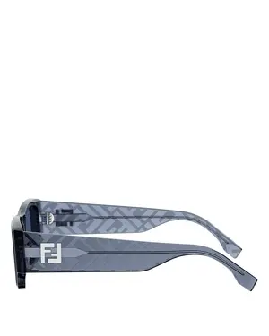 Fendi Ff Squared Rectangle Sunglasses, 54mm