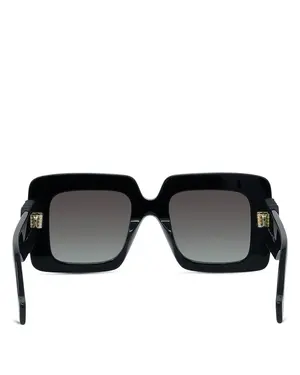 Loewe Anagram Rectangular Sunglasses - Black/gradient Smoke