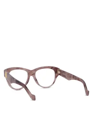 Loewe Anagram Round Eyeglasses, 52mm