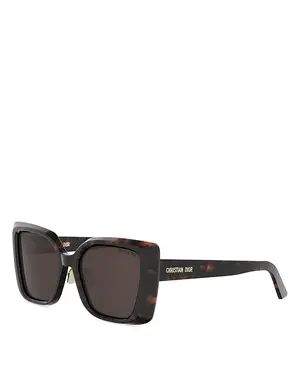 Dior Midnight S5i Square Sunglasses - Brown Havana/solid Brown