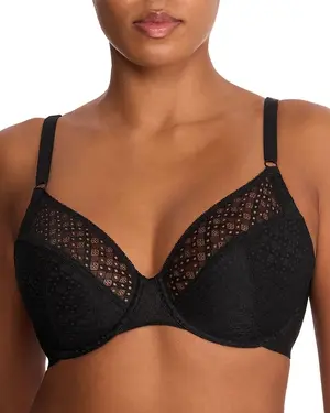 Natori Skarlett Blue Harmony Smooth Back Underwire Bra Black