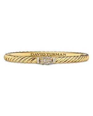 David Yurman Sculpted Cable Buckle Bracelet - Gold