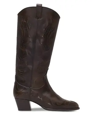 Women's Leather Cowboy Boots