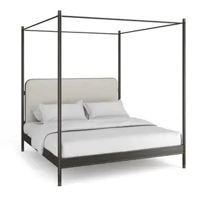 CARACOLE Campaign Bed With Canopy, King