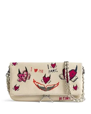 Zadig&Voltaire Rock Grained Leather Bloomy Bag - Flash