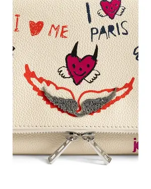 Zadig&Voltaire Rock Grained Leather Bloomy Bag - Flash