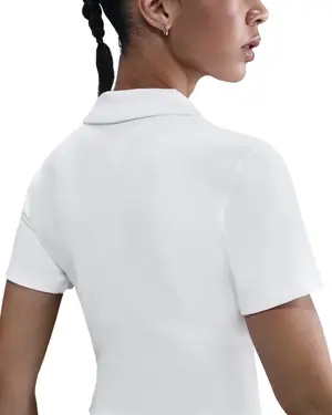 Nike Short Sleeve Polo Crop Top