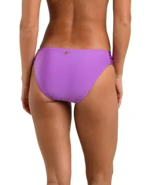 SUNSHINE 79 Solid Shirred Side Hipster Bottom - Lilac