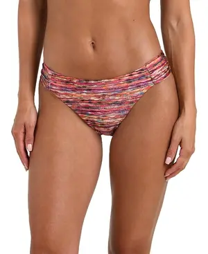 SUNSHINE 79 Shimmer Ripple Shirred Side Hipster Bottom - Multi