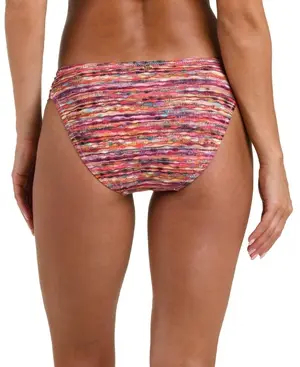 SUNSHINE 79 Shimmer Ripple Shirred Side Hipster Bottom - Multi