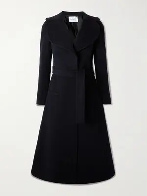Alaïa Belted Wool Tailored Coat