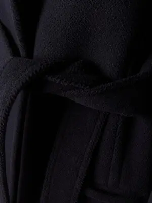 Alaïa Belted Wool Tailored Coat