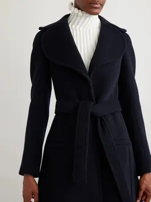 Alaïa Belted Wool Tailored Coat