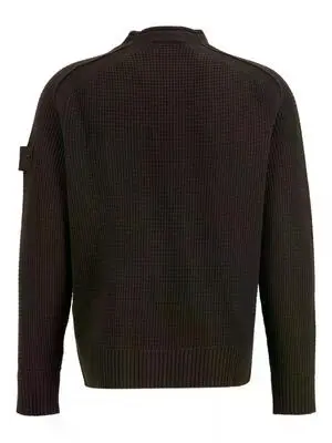 Stone Island Waffle-knit Crew-neck Sweater