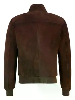 Boglioli Zip-up Leather Bomber Jacket