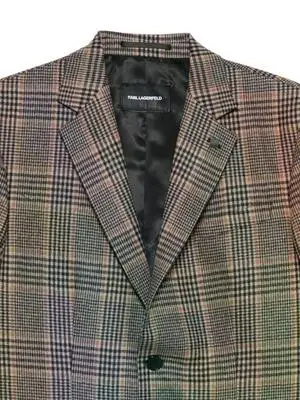 Karl Lagerfeld Checked Wool Jacket