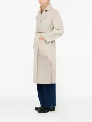 Liu Jo Belted Notched-collar Coat