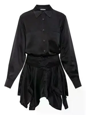 Alexander Wang Button-down Asymmetrical Mini Dress