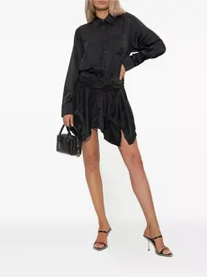 Alexander Wang Button-down Asymmetrical Mini Dress
