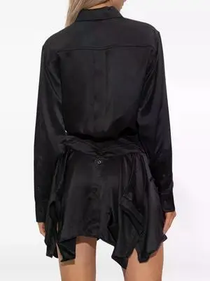 Alexander Wang Button-down Asymmetrical Mini Dress