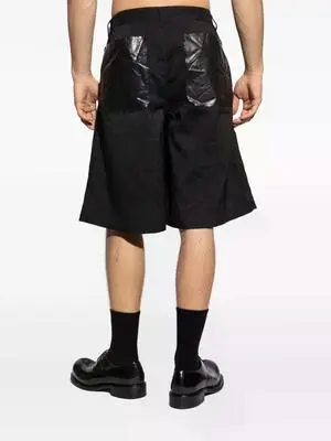 Comme Des Garçons Pleated Patch-pocket Shorts