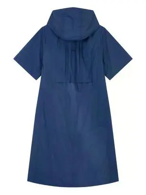 STUDIO TOMBOY Hooded Short-sleeve Mini Dress - Blue