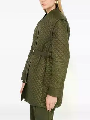 Liu Jo Quilted Embroidered Coat