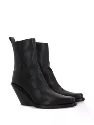 ANN DEMEULEMEESTER 75mm Calf Leather Boots