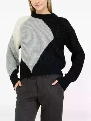 Liu Jo Puff-sleeve Wool Blend Sweater