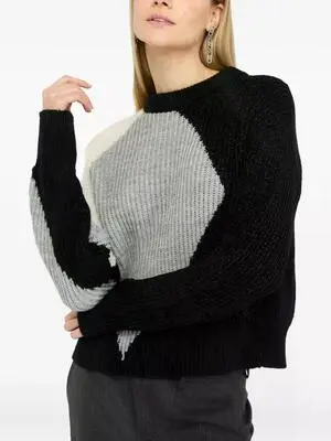 Liu Jo Puff-sleeve Wool Blend Sweater