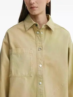 AERON Button-fastening Patch-pocket Shirt Jacket