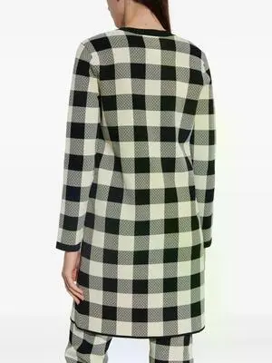 Posse Gingham Check Button Cardigan