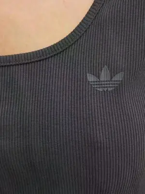 Adidas Ribbed Scoop-neck T-shirt