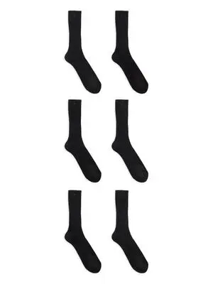 Ami Ribbed Socks With Embroidered Logo