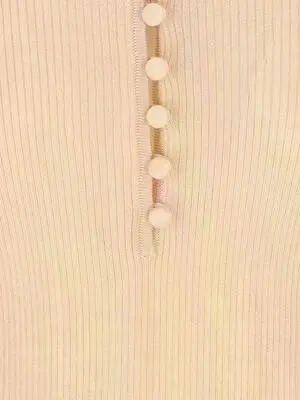 Chloé Henley Ribbed T-shirt - Pink