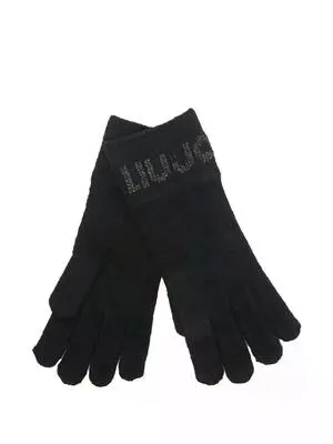 Liu Jo Logo Detail Gloves - Black