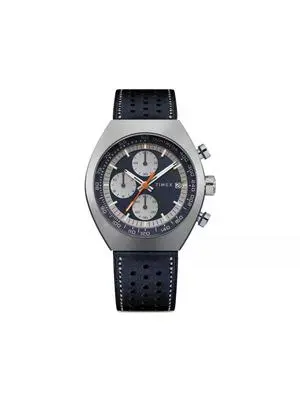 Timex® Legacy Tonneau 42mm Chronograph Watch - Blue