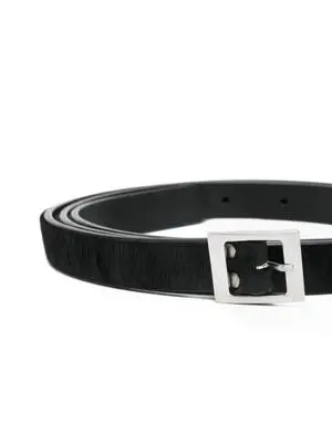 Rick Owens Leather Square-buckle Belt