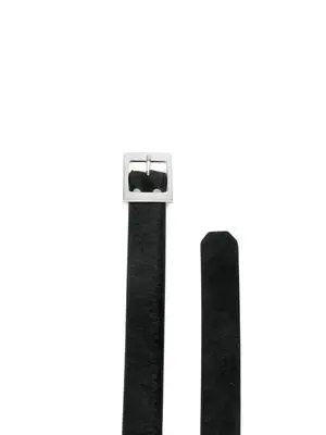 Rick Owens Leather Square-buckle Belt