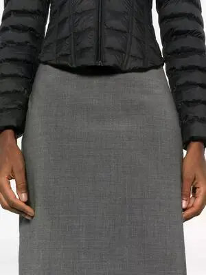 MSGM Pencil Skirt With Elasticated Waistband - Grey